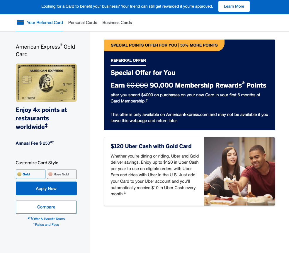 How To Get the Amex Gold Card 75K or 90K Bonus Offer [2026]