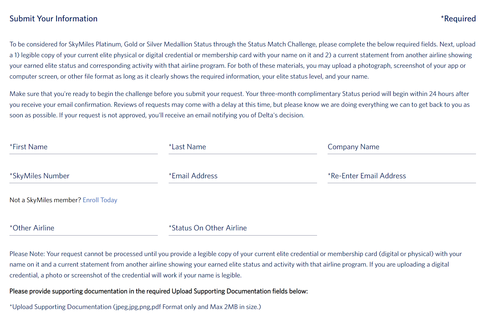 How To Status Match With Delta Air Lines [2026]