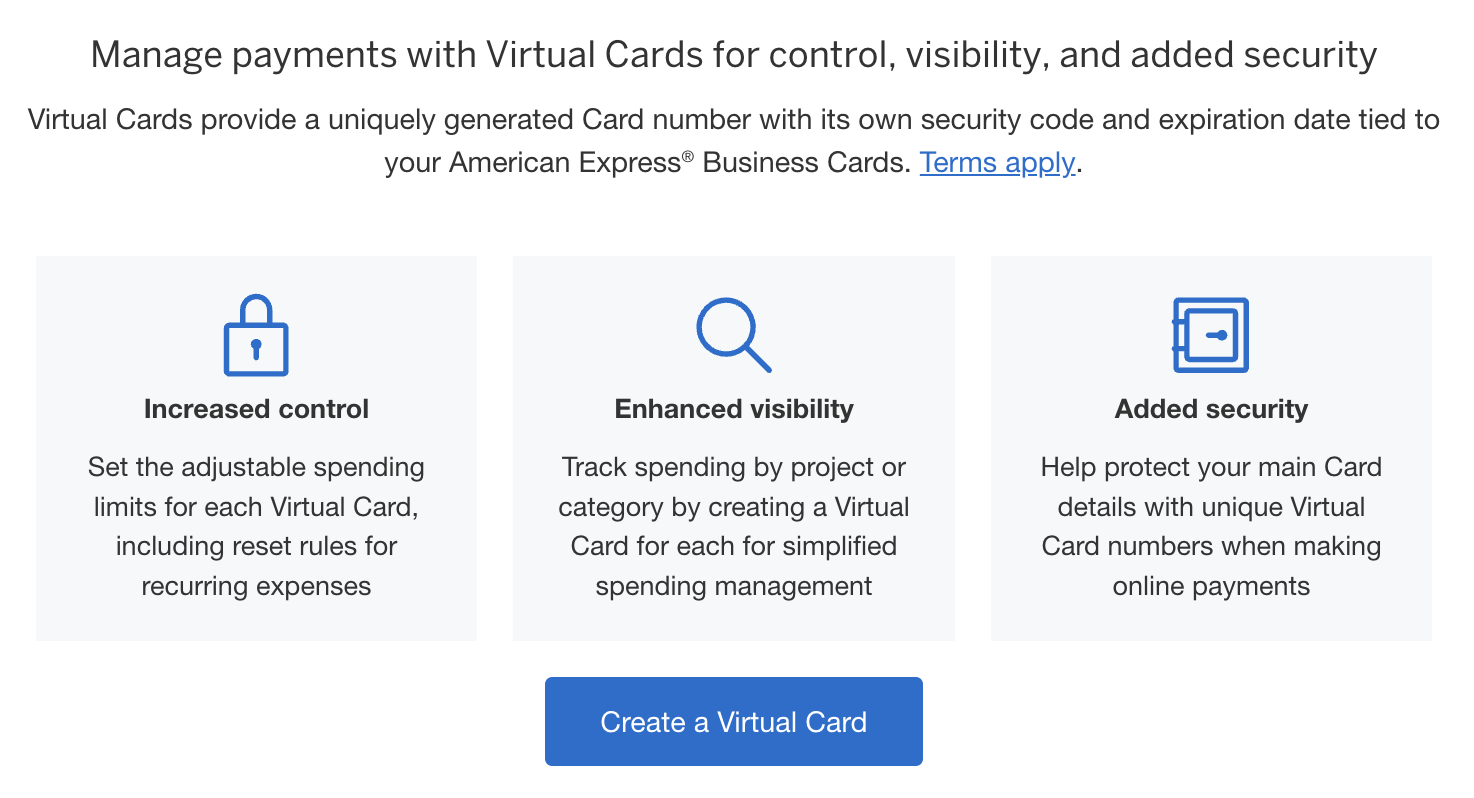 Amex Now Allows Some Customers To Create Virtual Cards Online