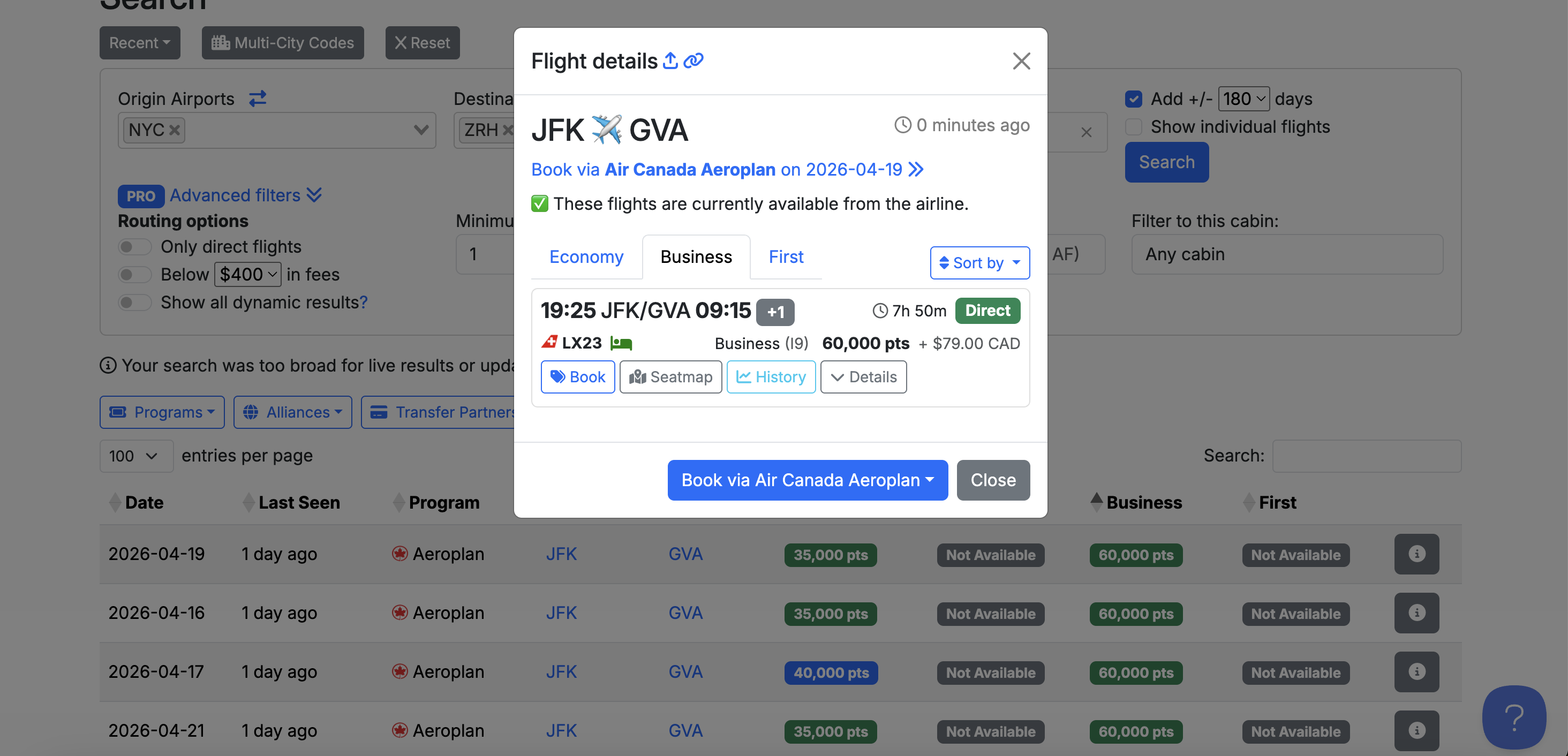 How To Use Seats.Aero To Find Award Availability