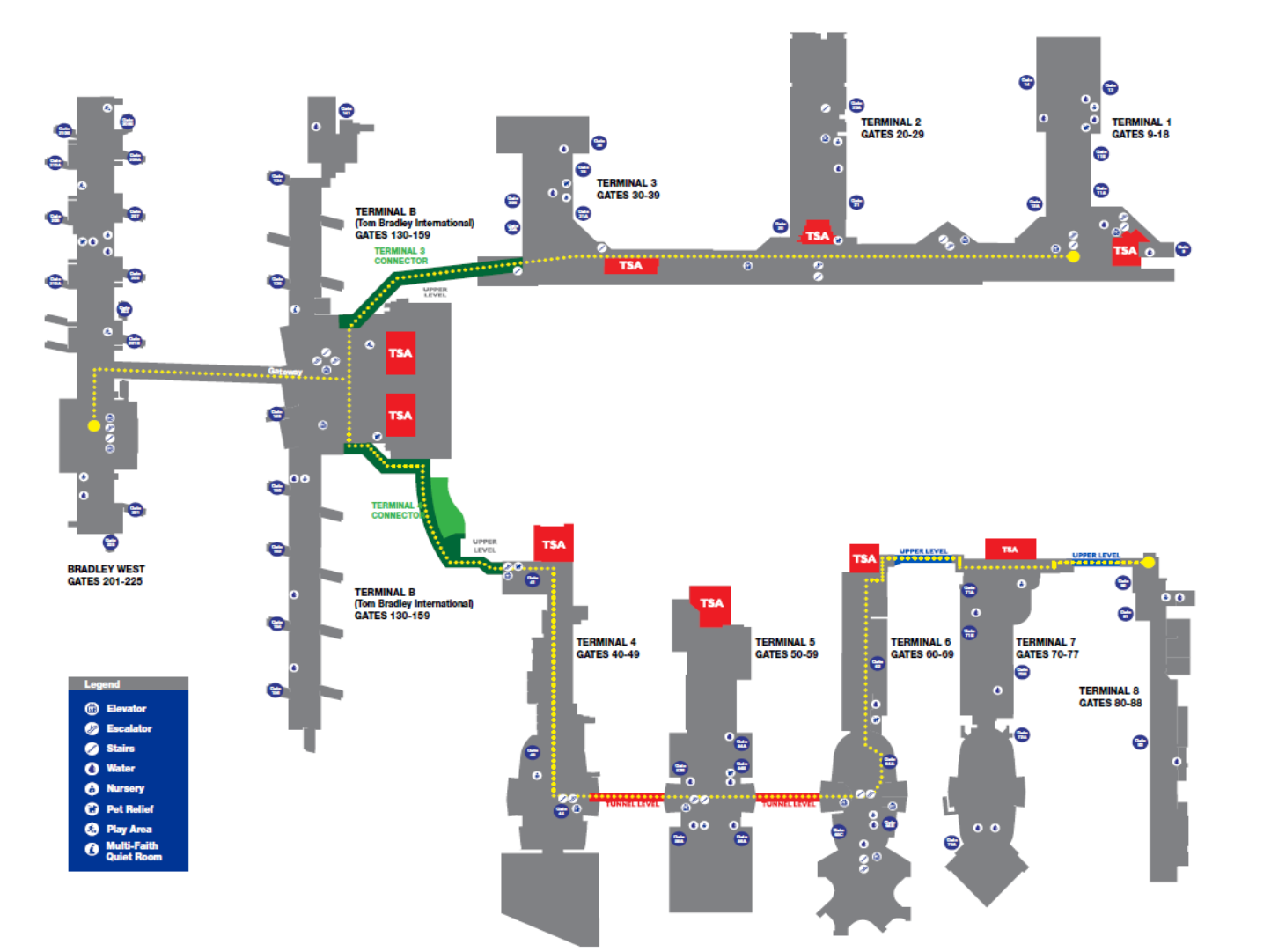 How To Get Between Terminals at Los Angeles Int'l Airport [LAX]
