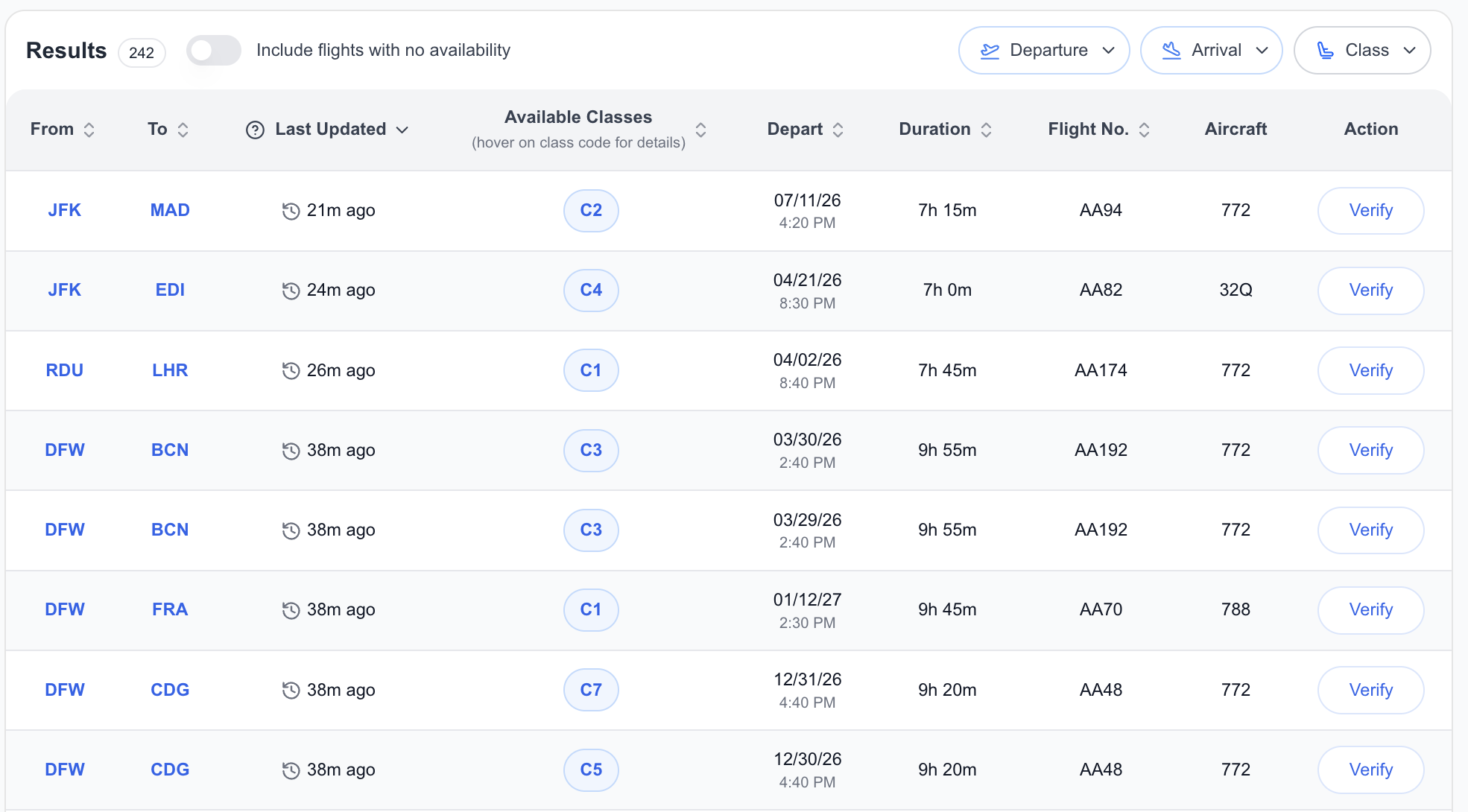 Searching ExpertFlyer for Systemwide Upgrade Space Now Easier